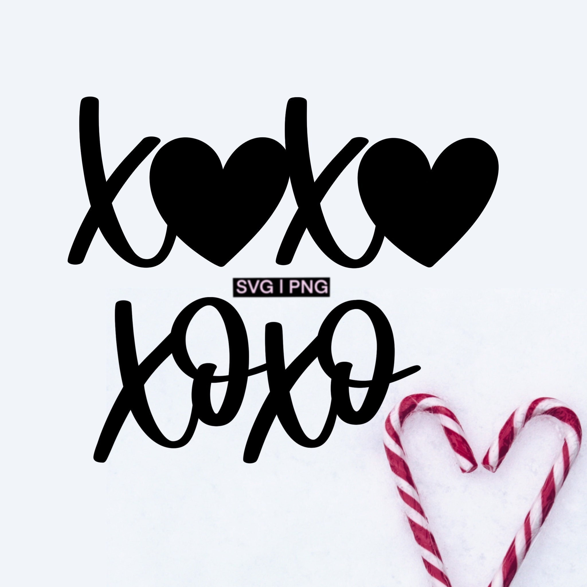 Xoxo Svg Valentine's Day Svg Hugs and Kisses Svg - Etsy