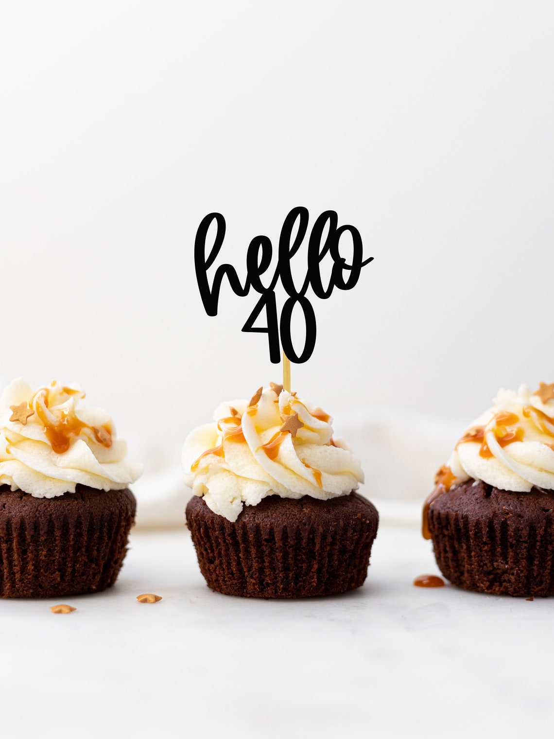 Hello 40 cake topper svg 40th birthday cake topper svg hello | Etsy