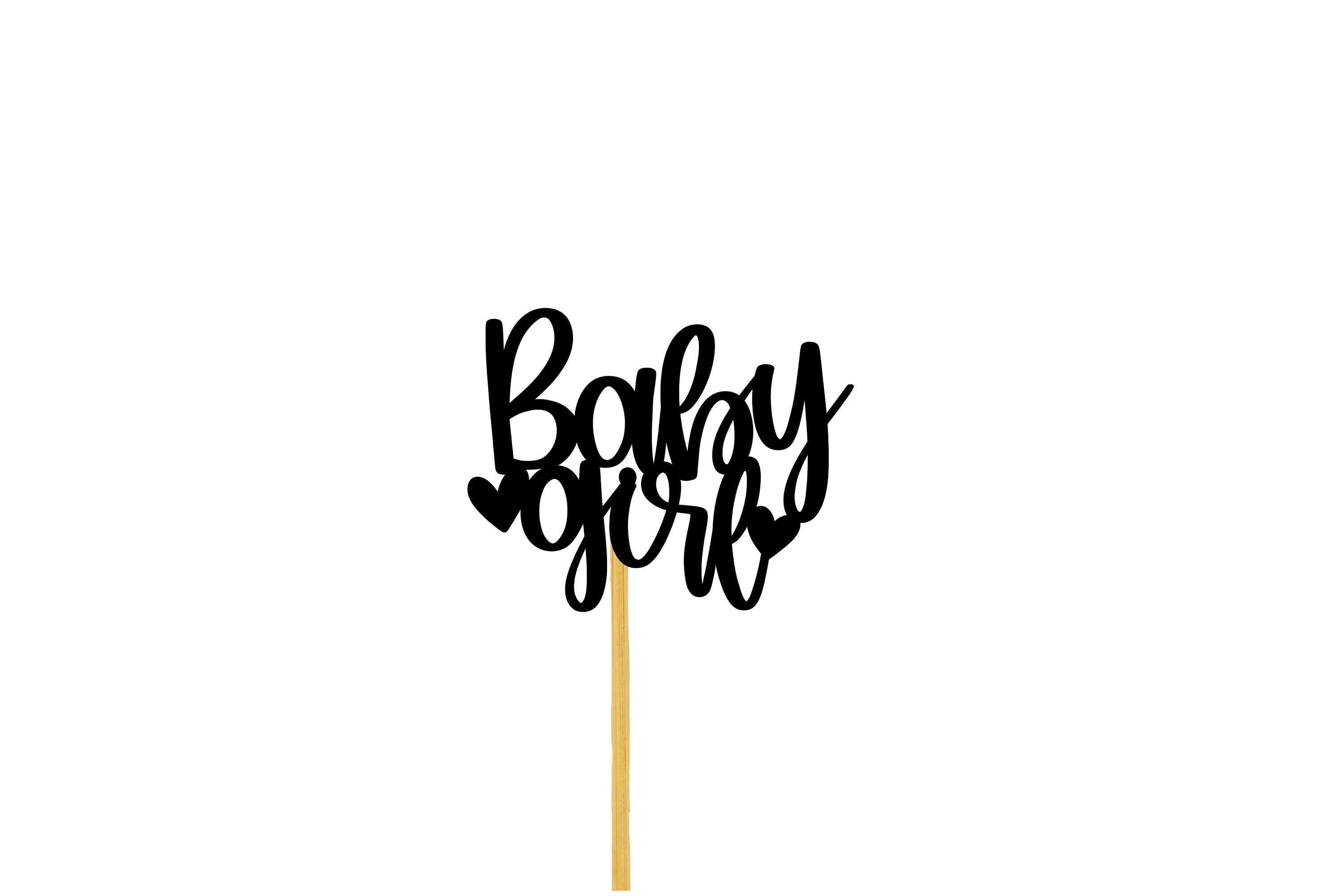 Baby Girl Cake Topper Svg Baby Shower Cake Topper Svg Gender - Etsy