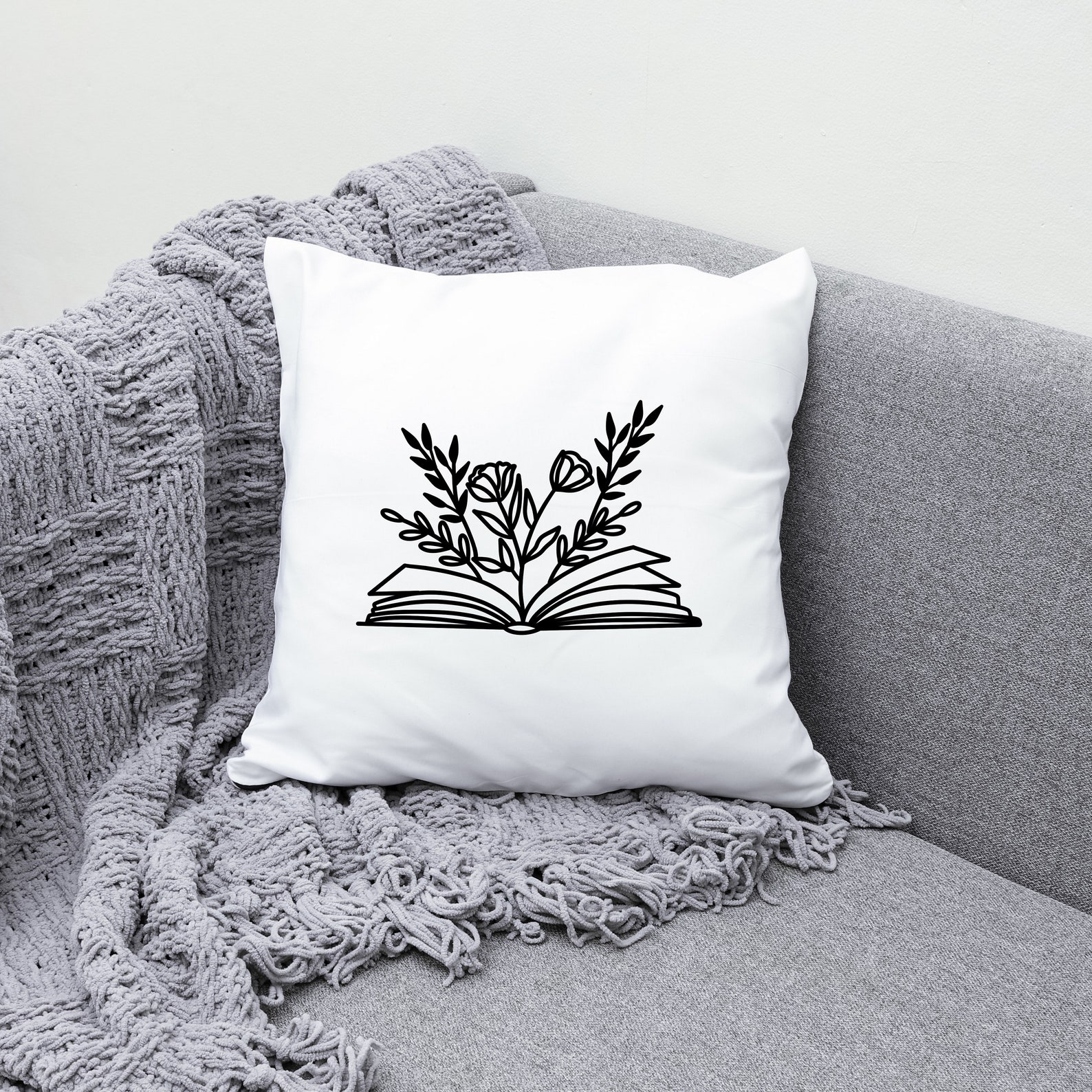 Floral Book Svg Book With Flowers Svg Book Clipart Svg Book - Etsy Canada