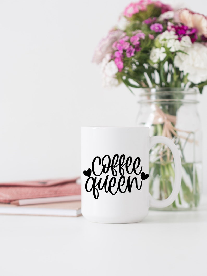 Coffee Queen Svg Coffee Lover Svg Caffeine Queen Svg Funny - Etsy