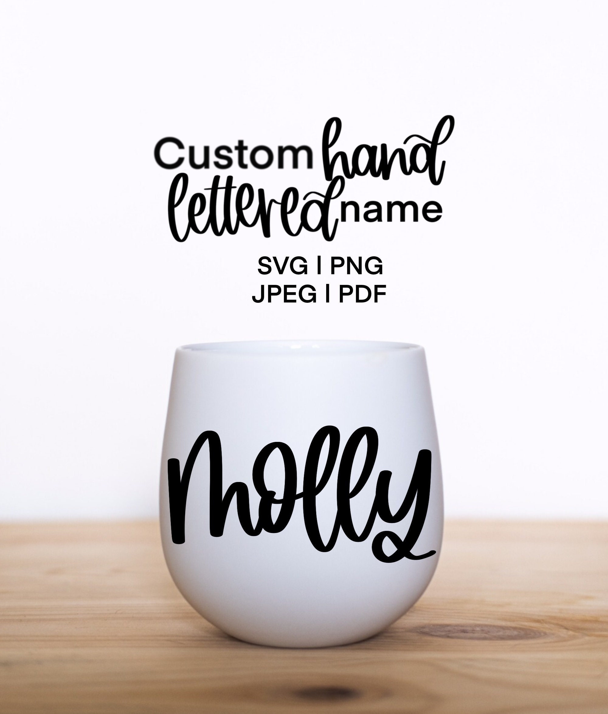Custom Name SVG | Custom Name Cut File | Custom Name Hand Lettered ...