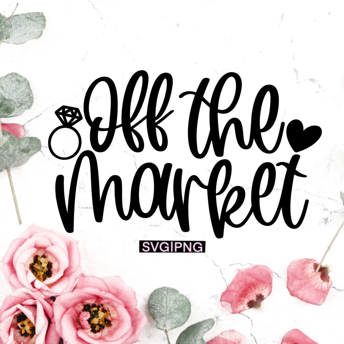 Off the Market Svg Engagement Gift Svg Wedding Planning Svg - Etsy