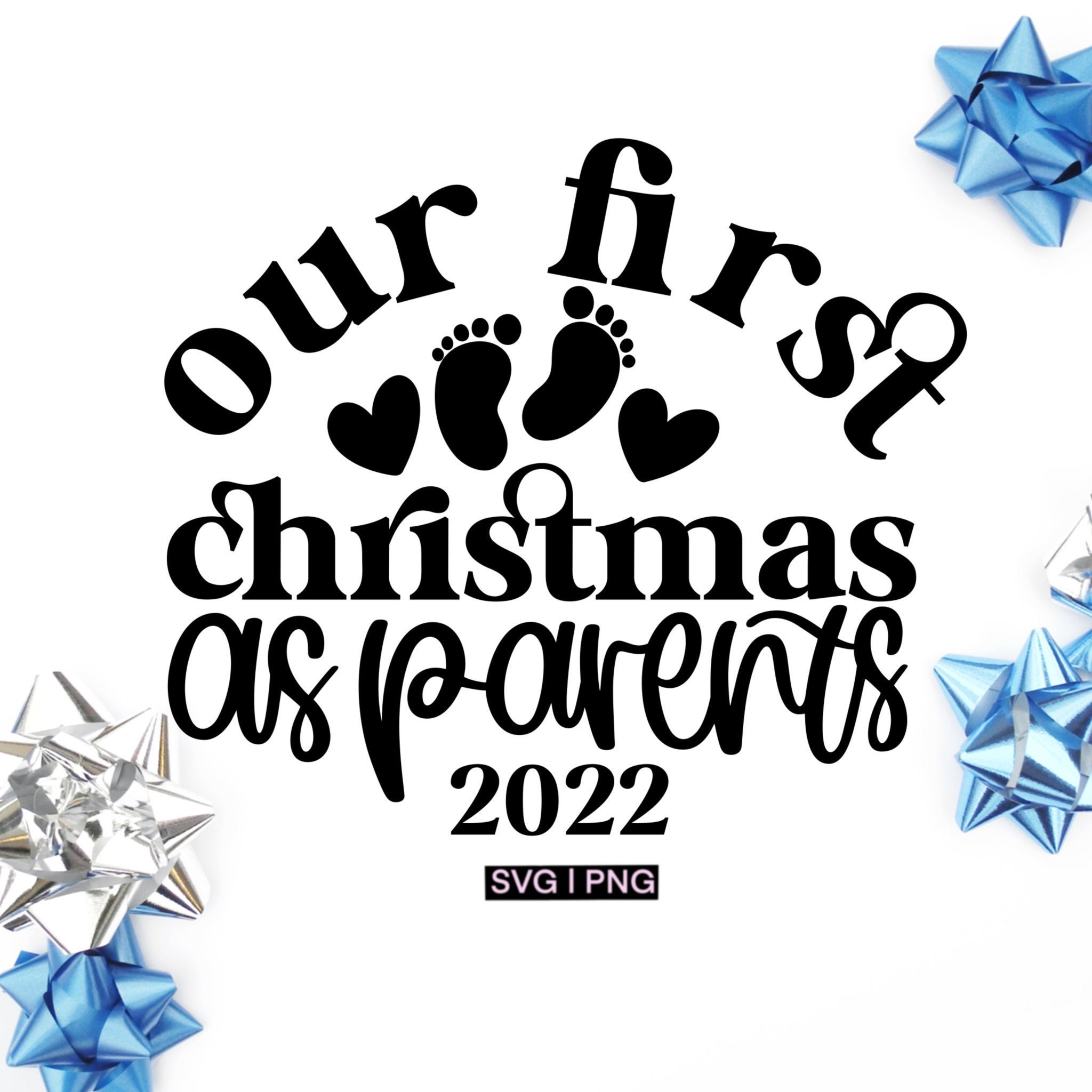 Our First Christmas as Parents Svg New Parents Christmas Svg - Etsy
