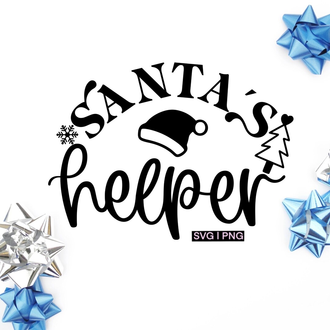 Santa's Helper Svg, Santa Shirt Svg, Christmas Shirt Svg, Santa Hat Svg ...