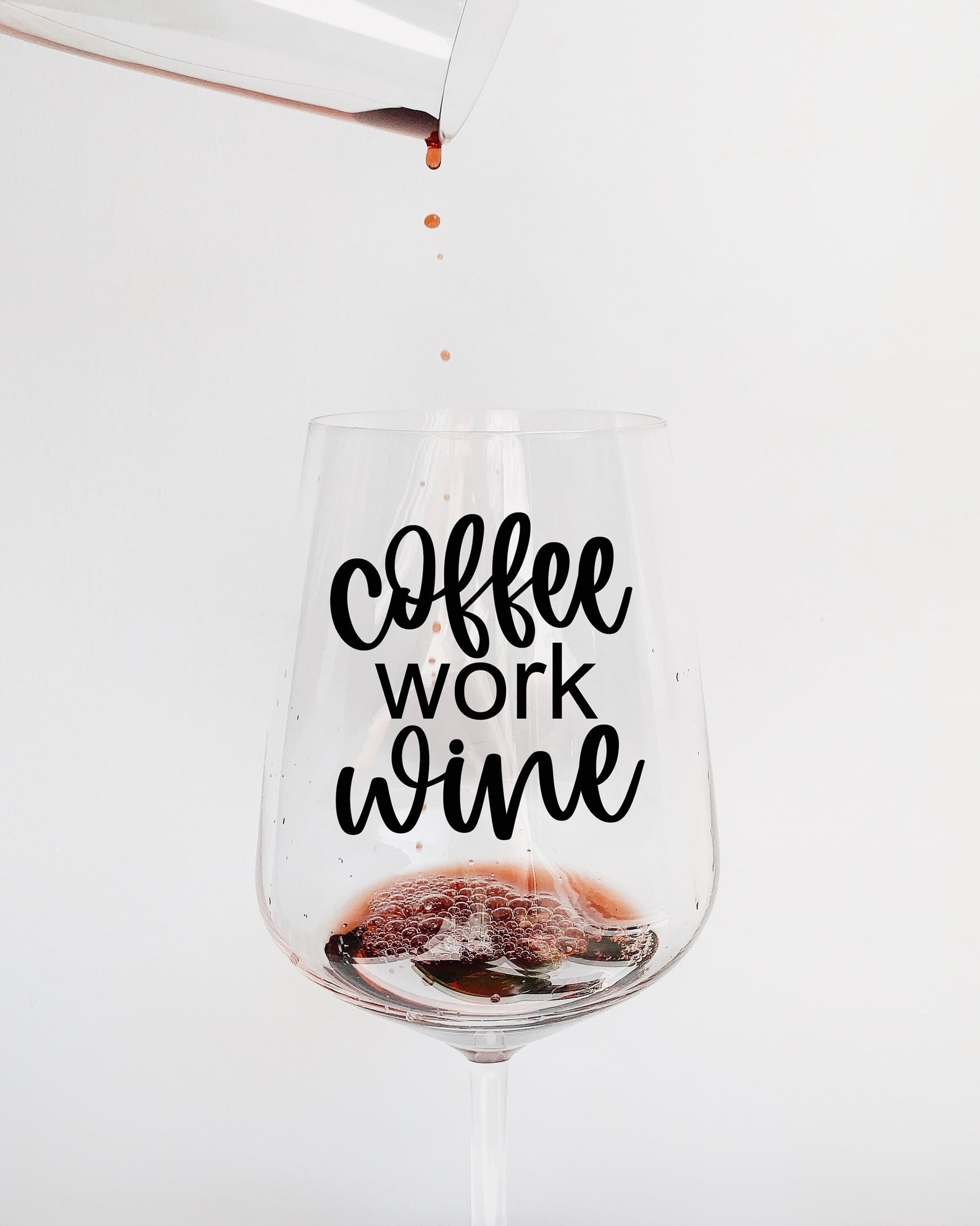 Coffee Work Wine Svg, Funny Coffee Svg, Funny Wine Svg, Wine Svg ...