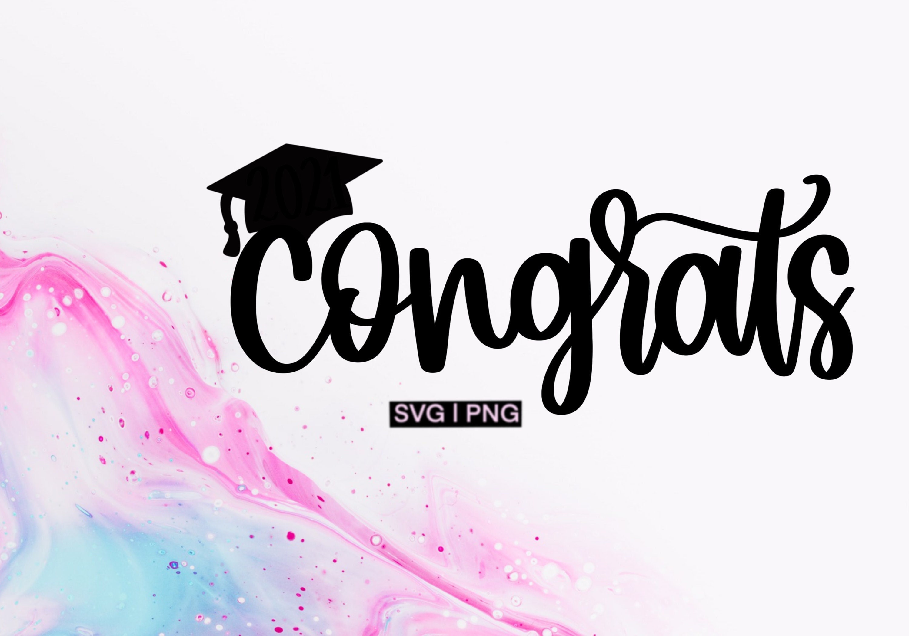 Congrats Grad Svg Graduation Cake Topper Svg Graduation - Etsy Canada