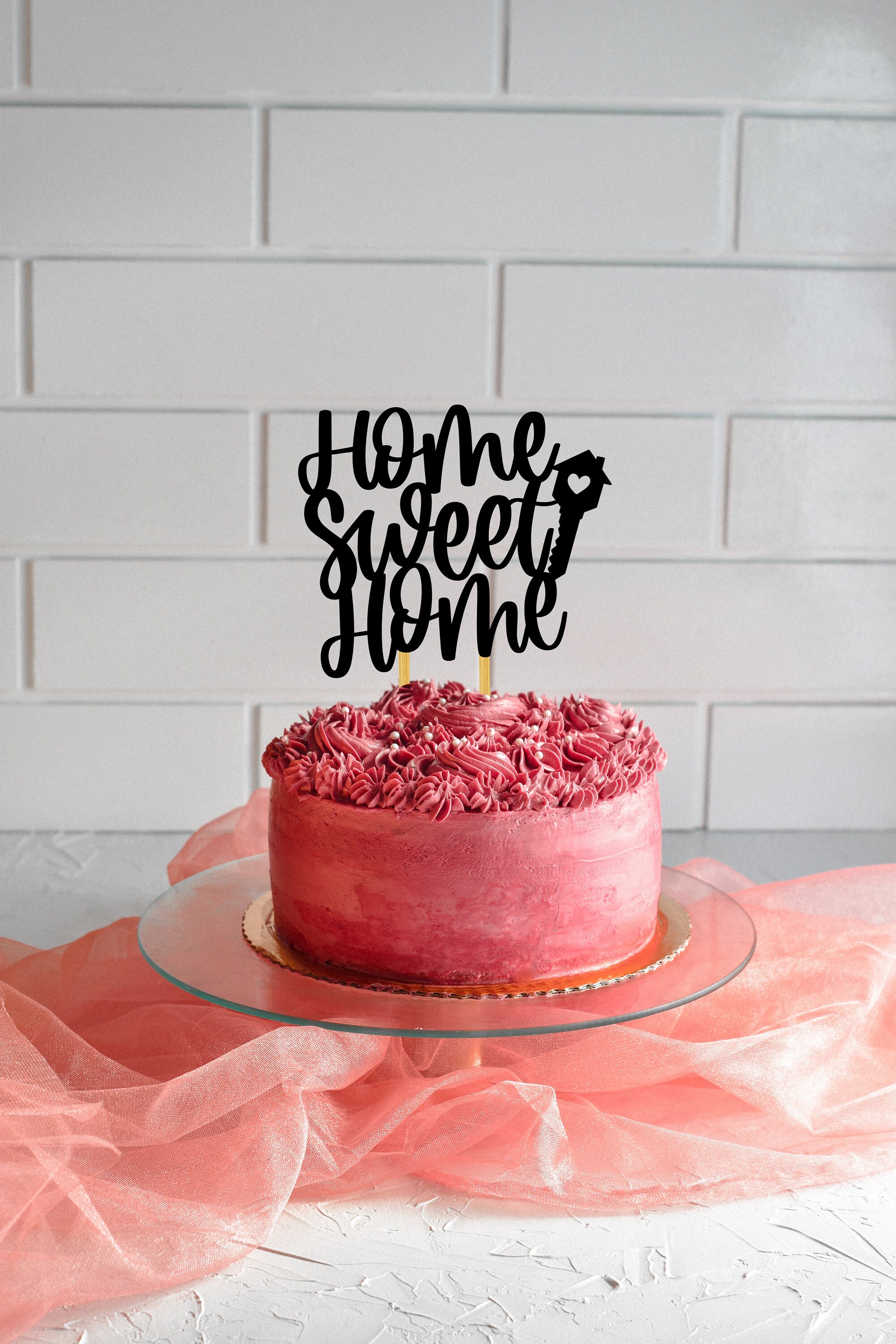 Home Sweet Home Cake Topper Svg Housewarming Cake Topper Svg - Etsy
