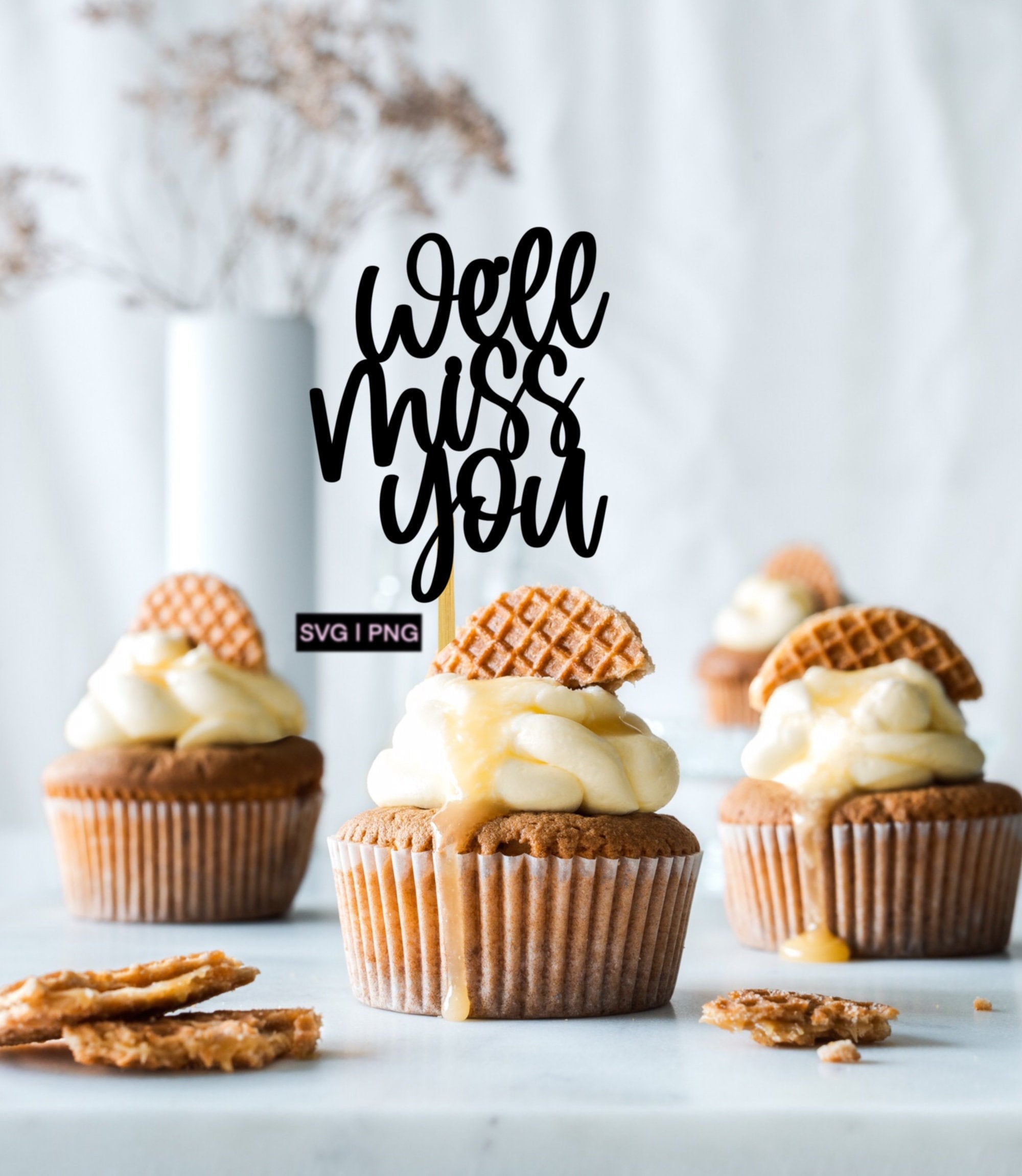 We'll miss you cake topper svg farewell cake topper svg | Etsy