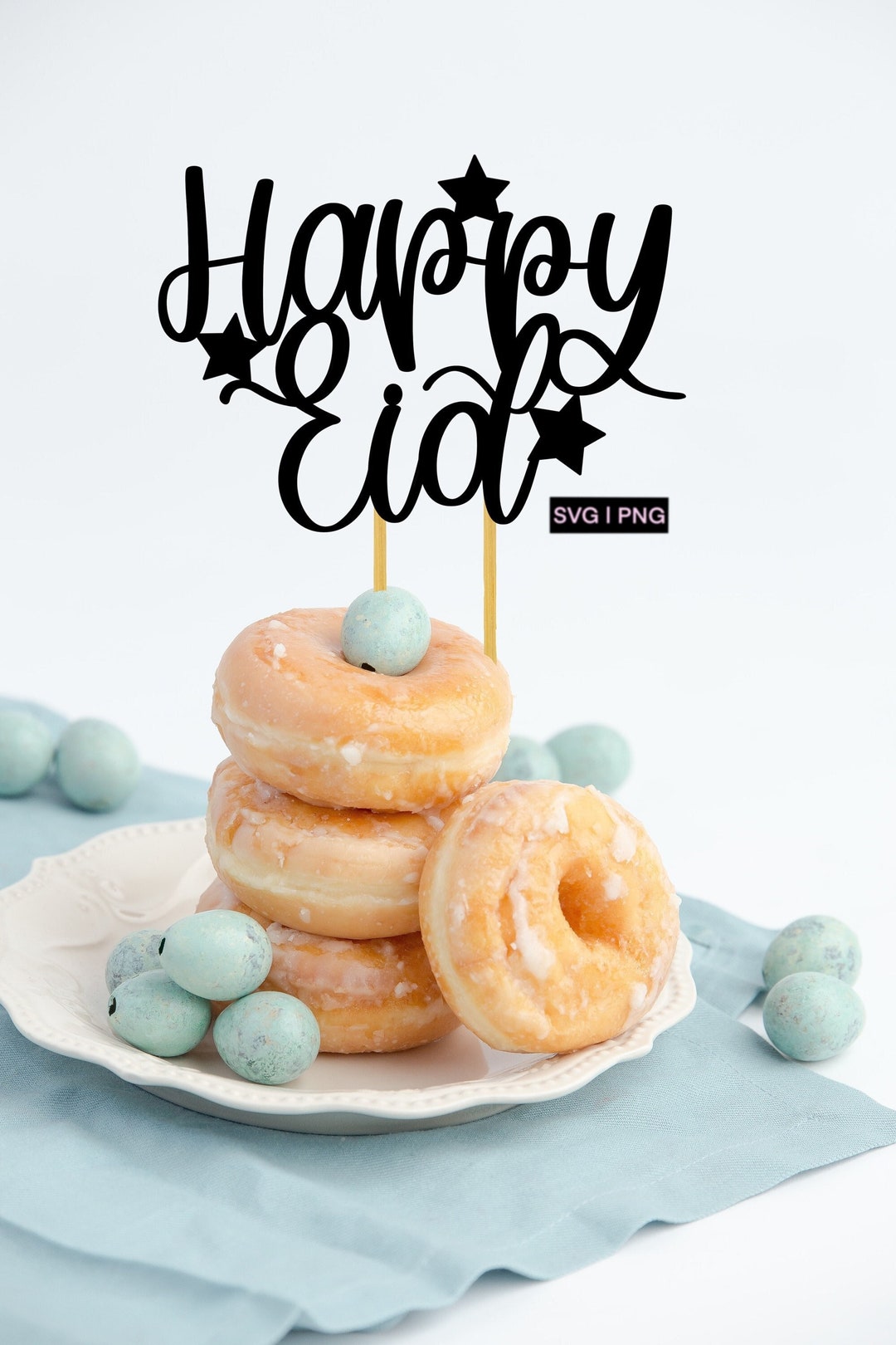 Happy Eid Cake Topper Svg, Eid Topper Svg, Eid Mubarak Svg, Ramadan Svg ...