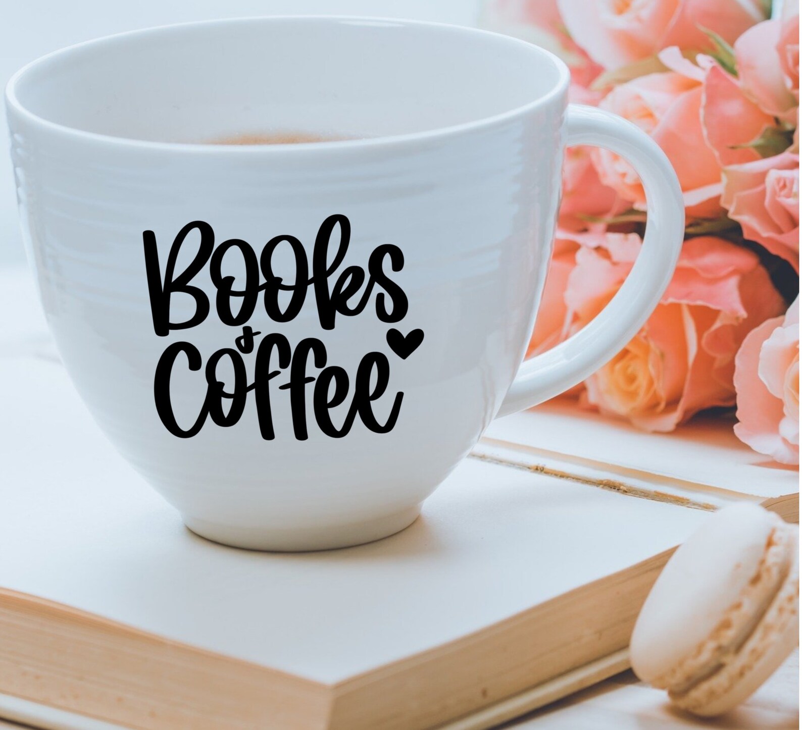 Books and coffee svg book lover svg coffee lover svg coffee | Etsy