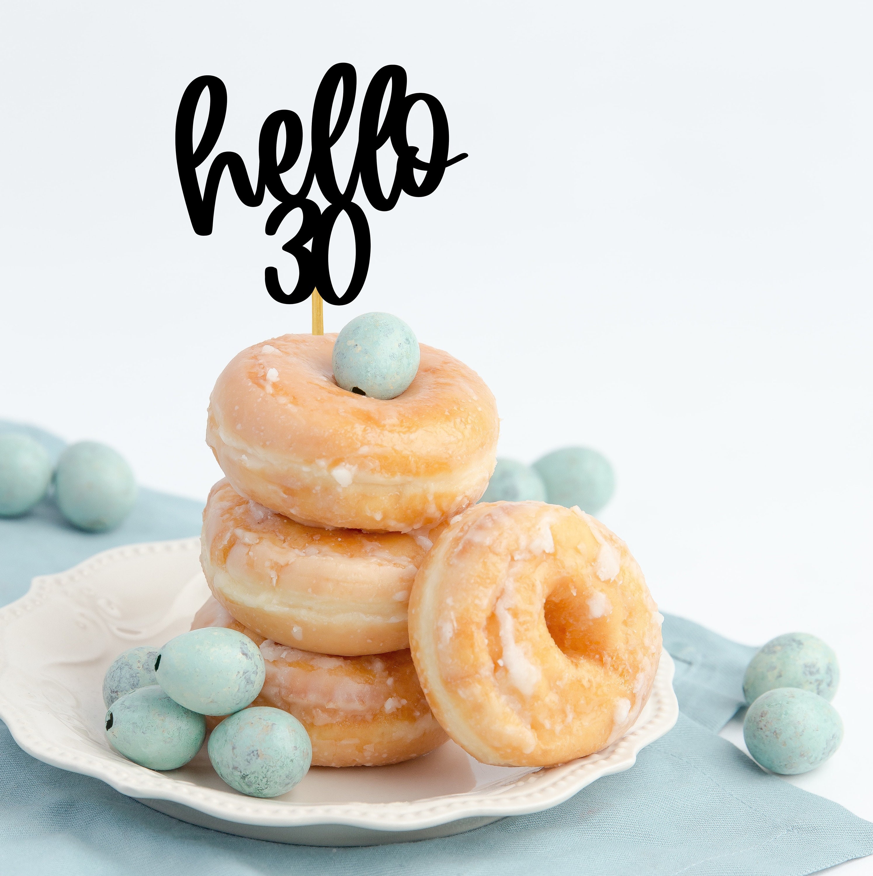 Hello 30 Cake Topper Svg, 30th Birthday Cake Topper Svg, 30th Birthday ...