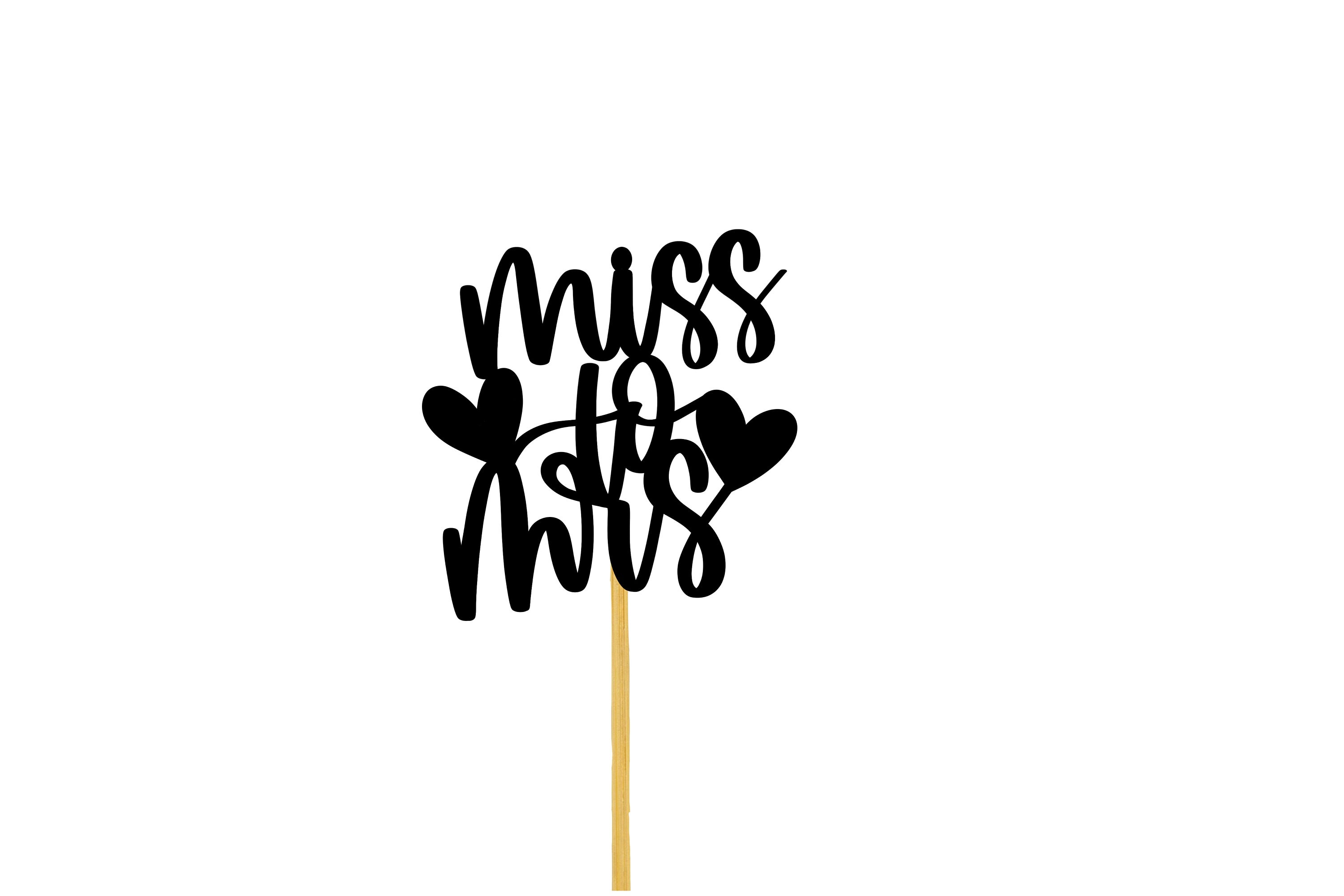 Miss to Mrs Cake Topper Svg Bridal Shower Cake Topper Svg | Etsy