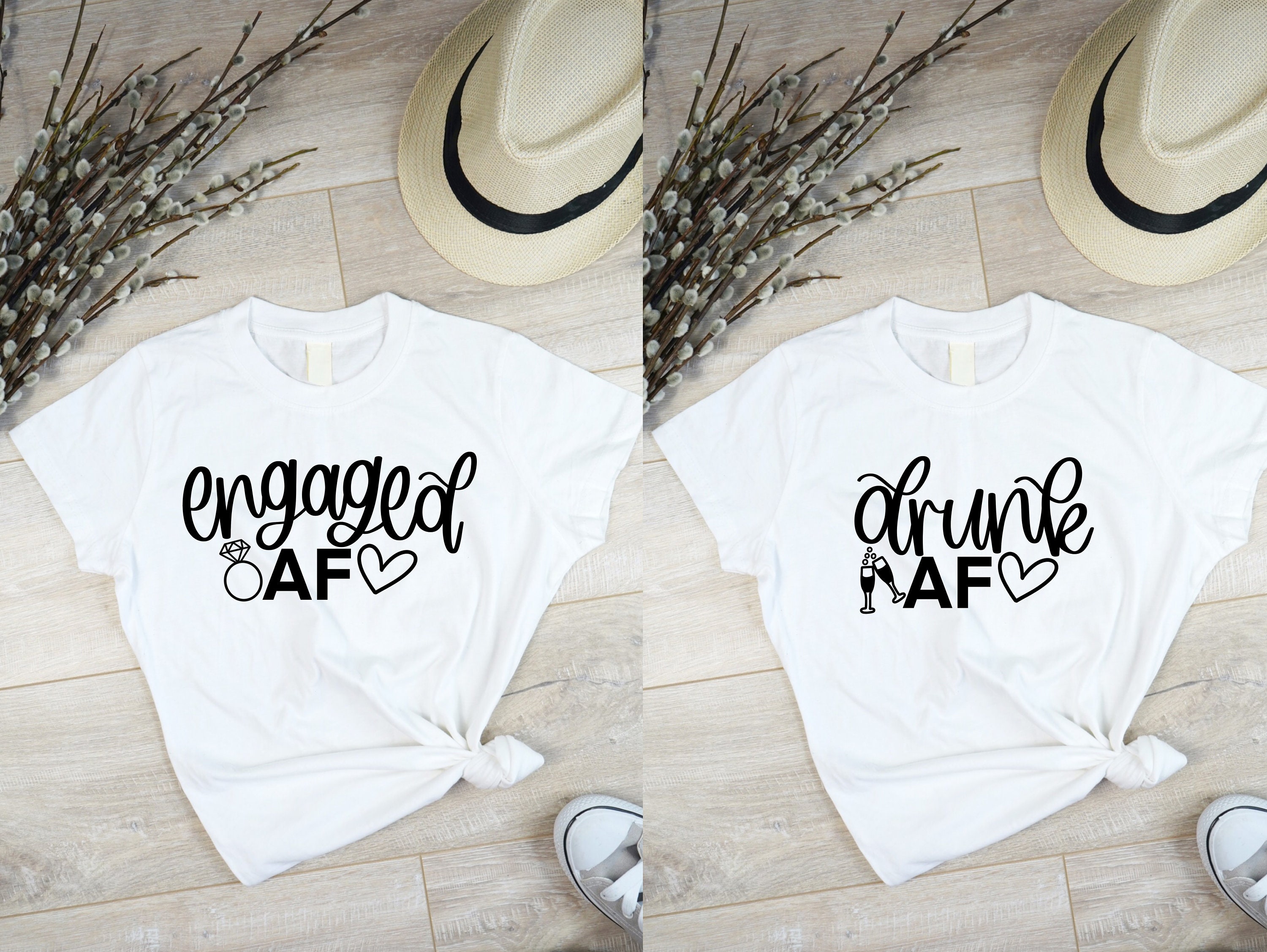 Engaged AF Svg Drunk AF Svg Bachelorette Shirts Svg Bridal - Etsy