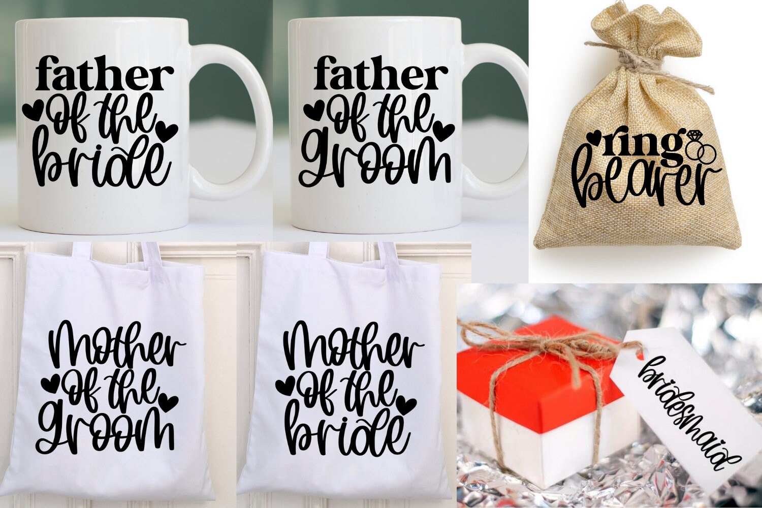 Bridal Party Svg Bundle Wedding Party Svg Bundle Bride and - Etsy