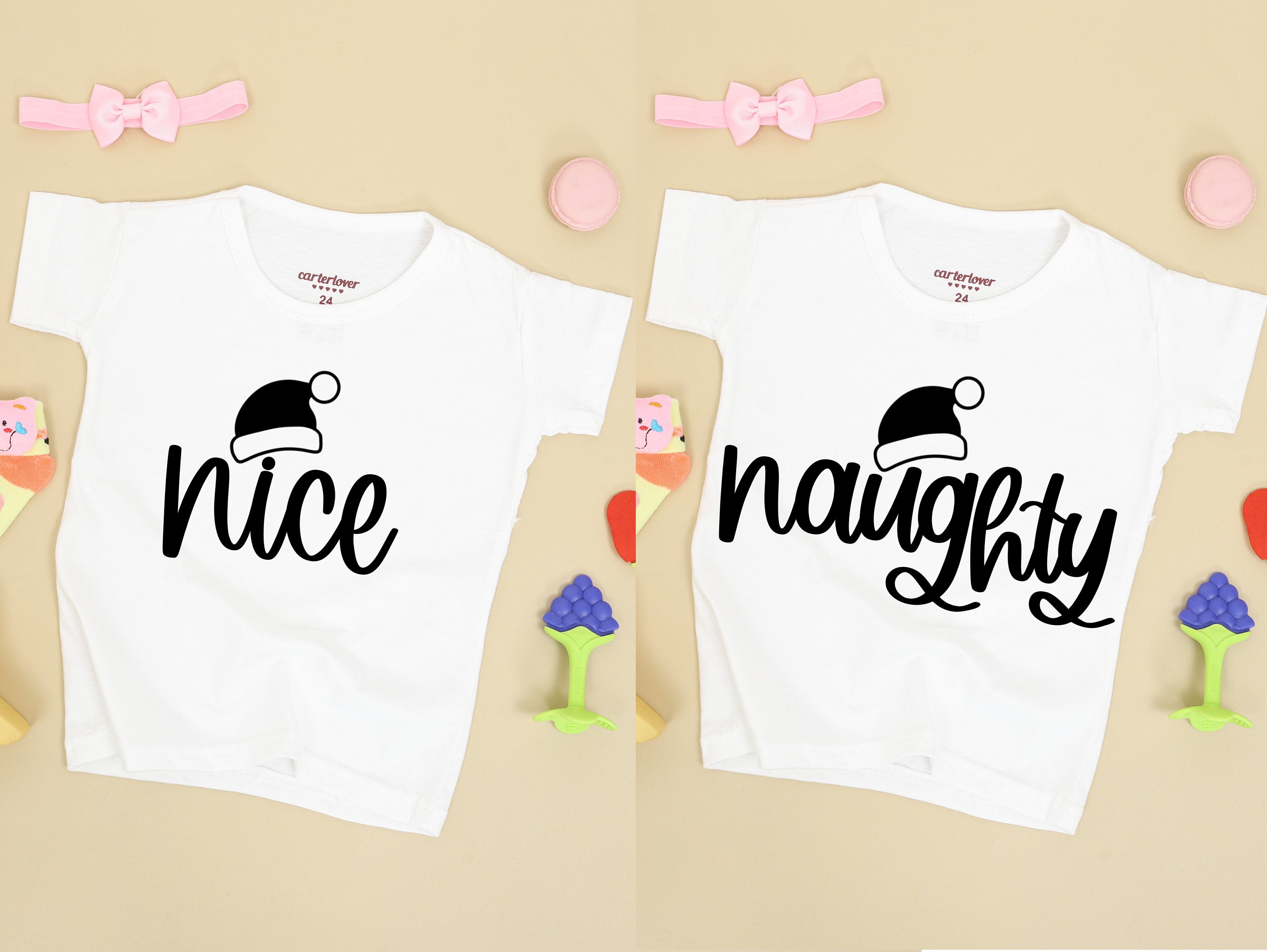Naughty Svg, Nice Svg, Santa Hat Svg, Christmas Svg Bundle Svg ...