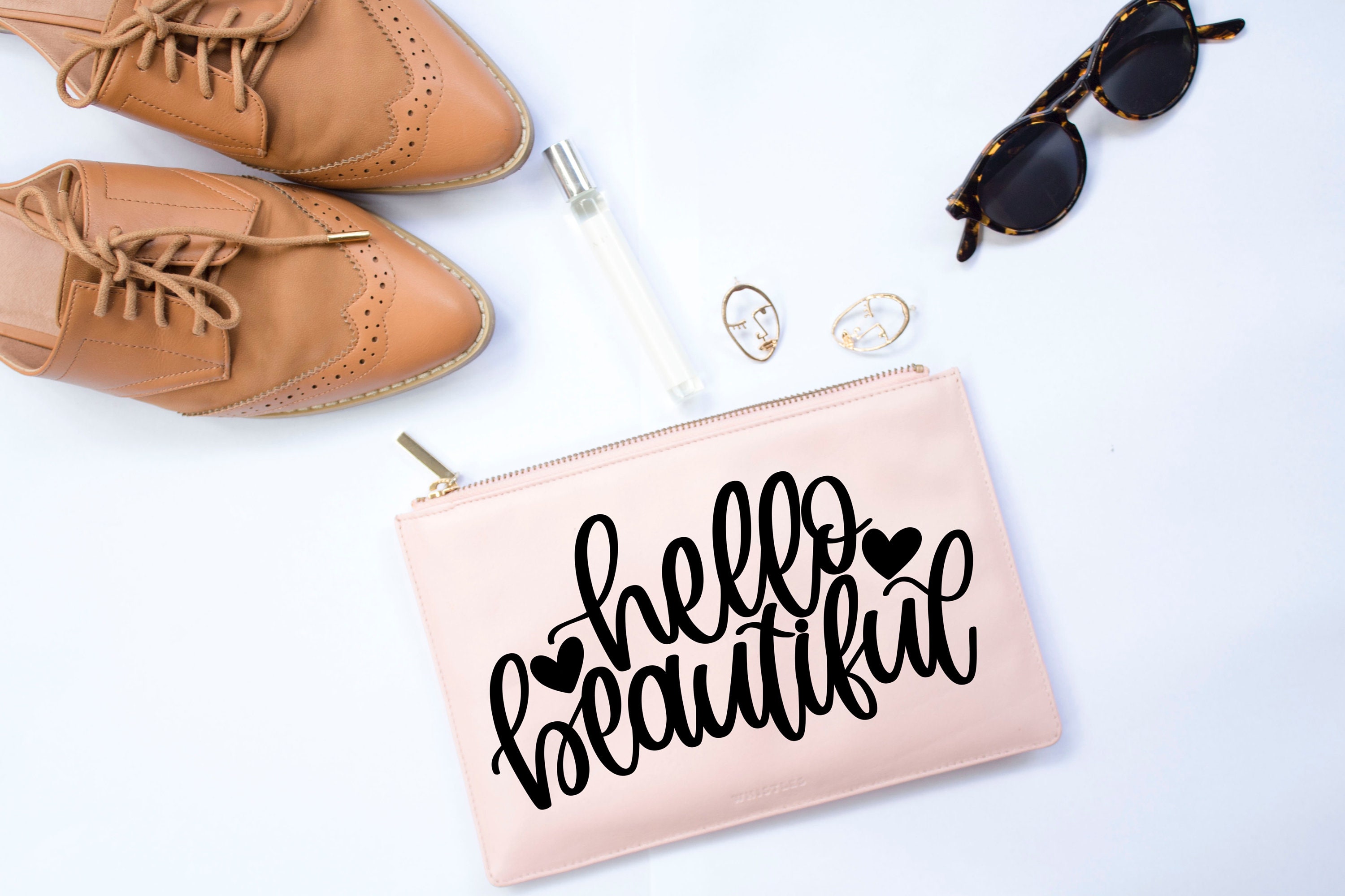 Hello Beautiful Svg Makeup Bag Svg Hello Gorgeous Svg Cute - Etsy