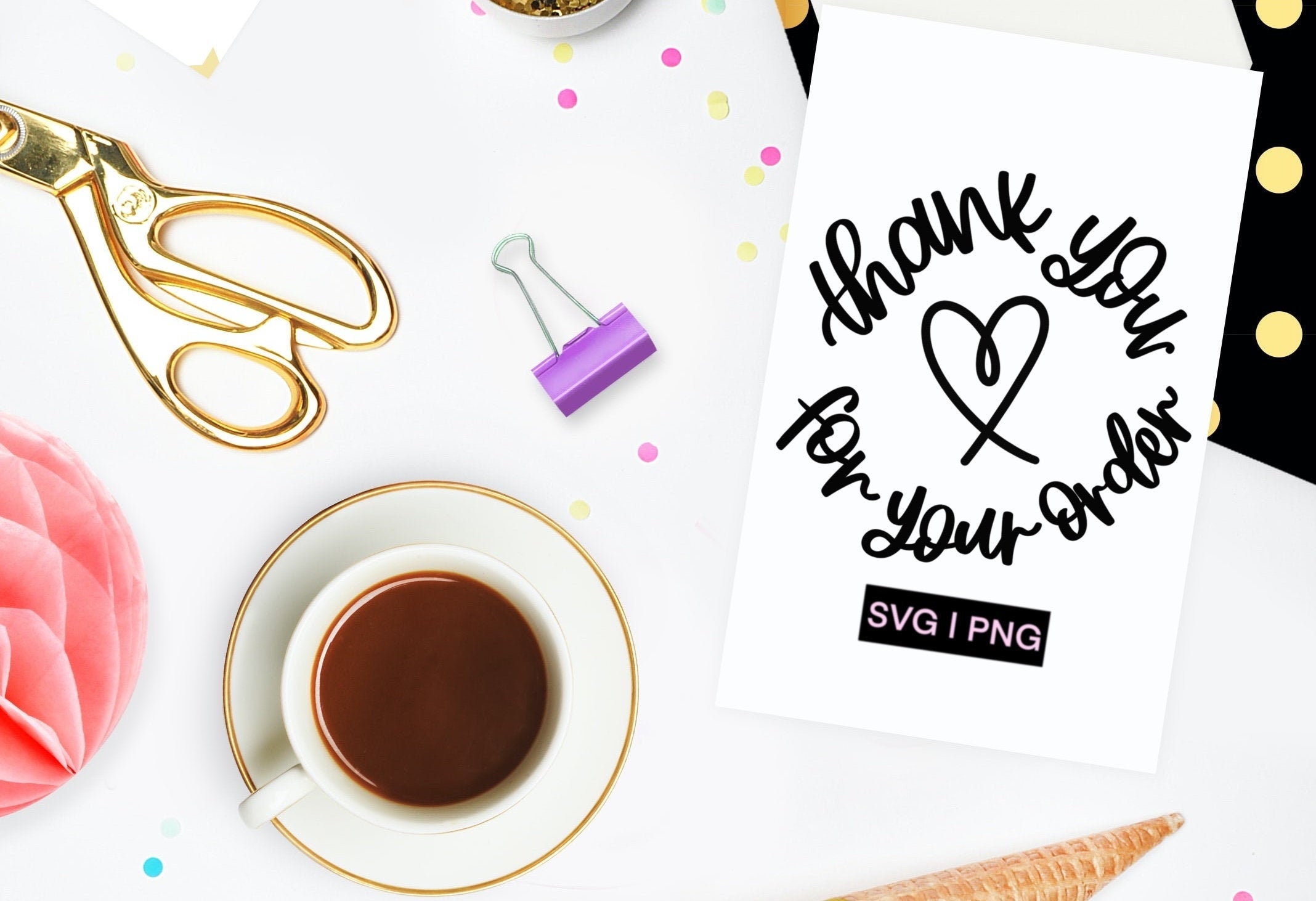 Thank You for Your Order Svg, Small Business Svg, Shop Small Svg, Thank ...