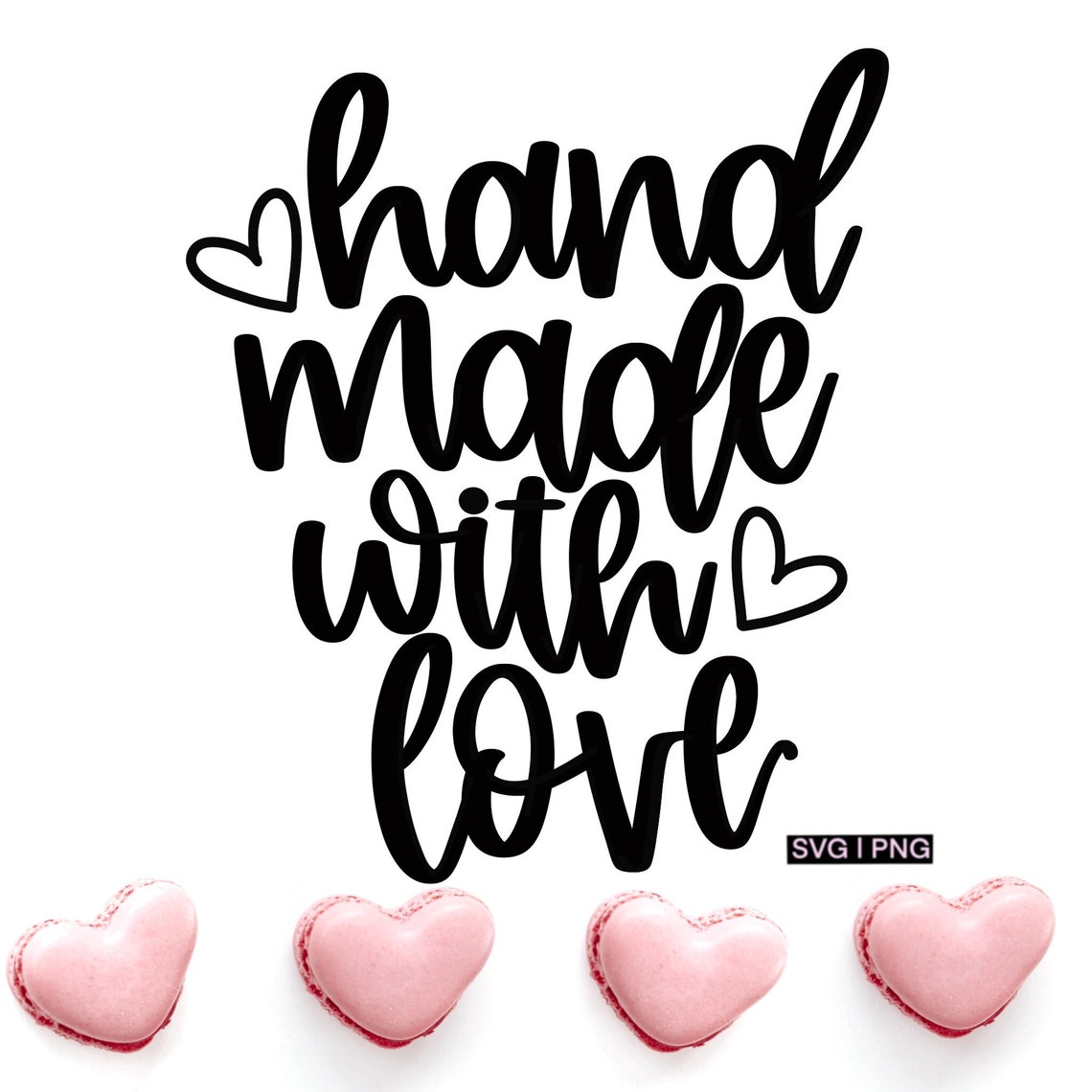 Handmade With Love Svg Made With Love Svg Handmade Svg - Etsy