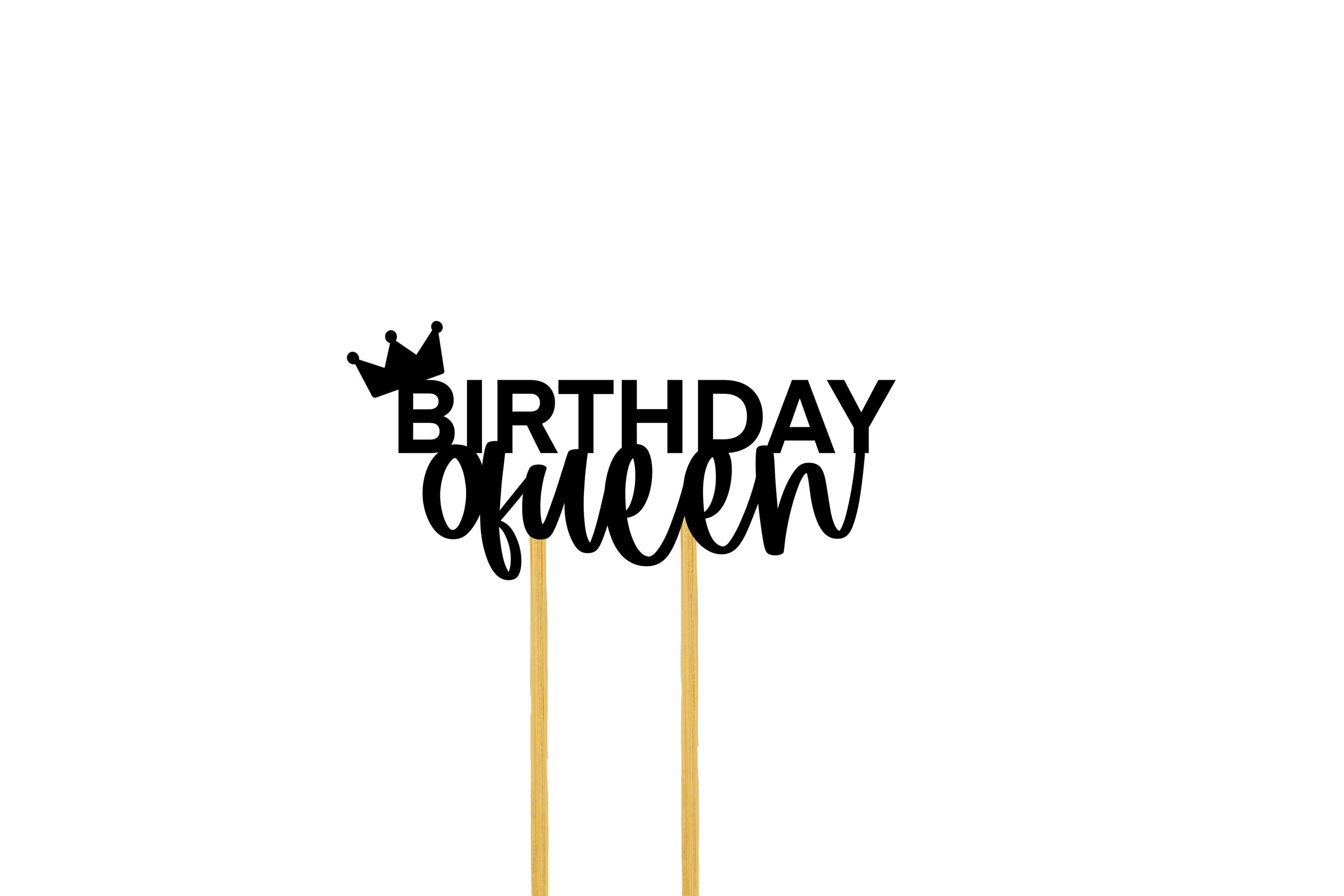 Birthday Queen Cake Topper Svg Birthday Cake Topper Svg Hand | Etsy