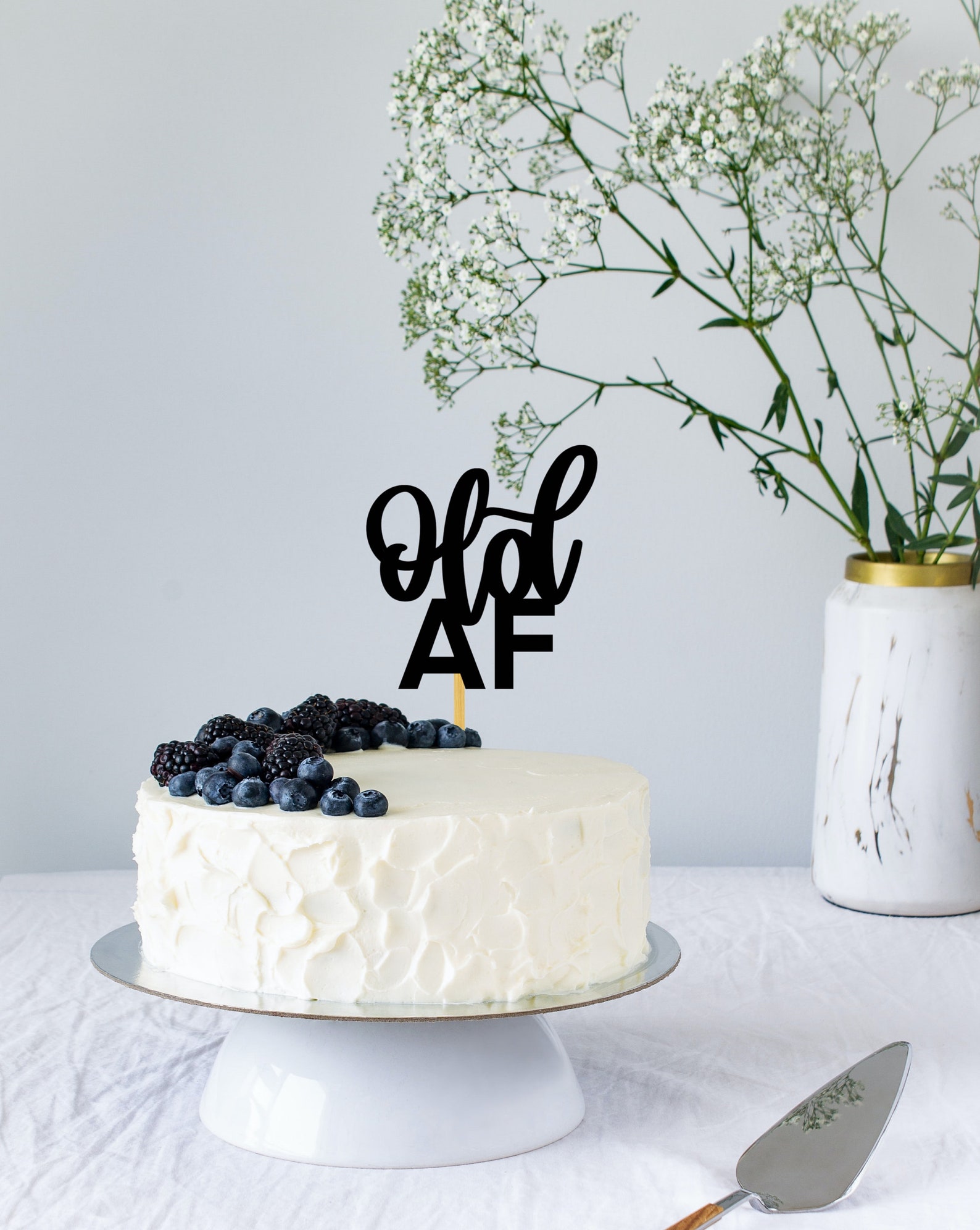 Old AF Svg Birthday Cake Topper Svg Funny Birthday Svg Svg | Etsy