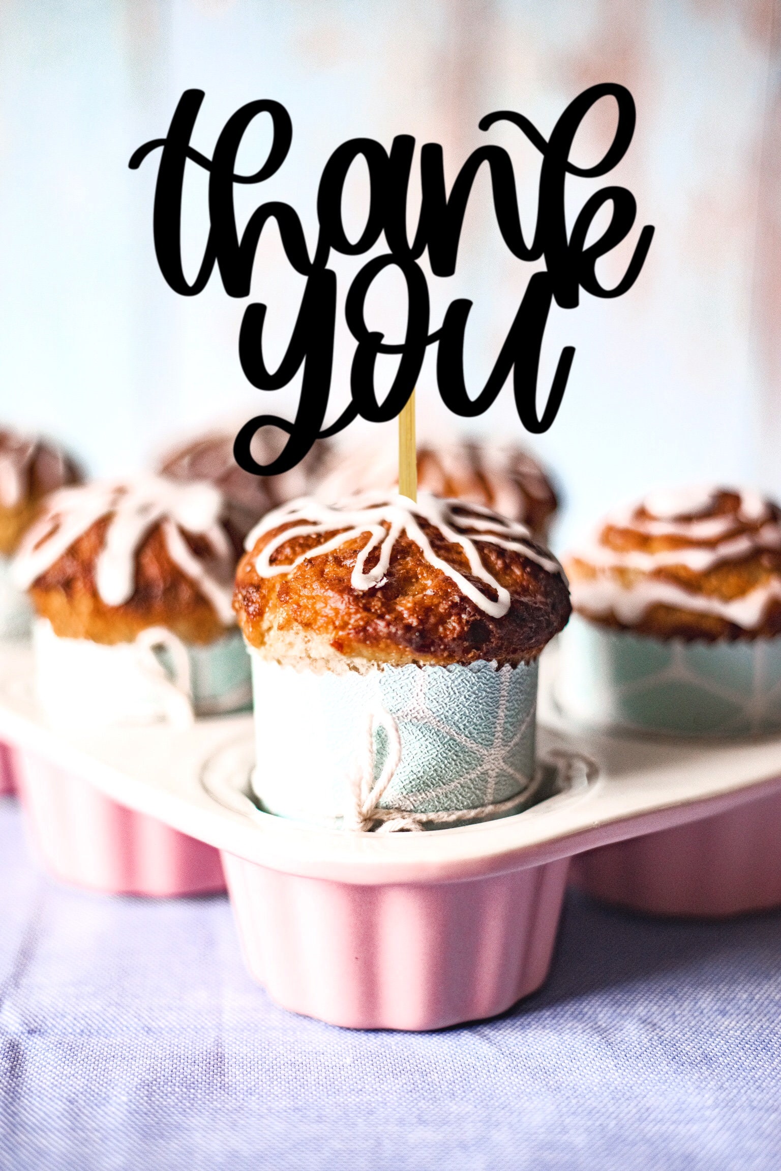 Thank You Cake Topper Svg Party Cake Topper Svg Thank You - Etsy