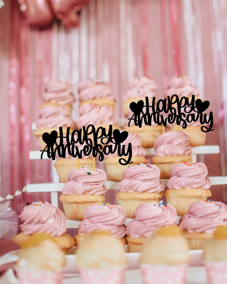 Feliz aniversario cake topper svg wedding anniversary cake - Etsy España