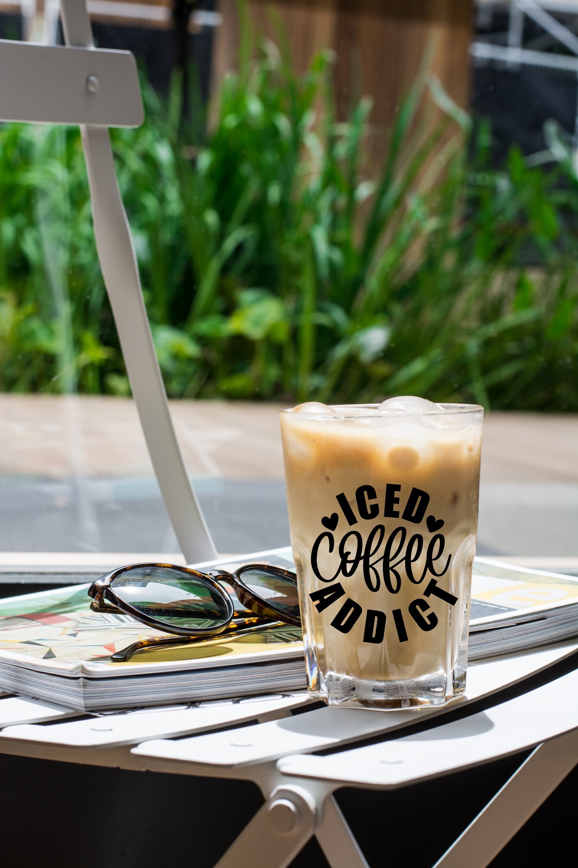 Iced Coffee Addict Svg Cold Coffee Cup Svg Iced Coffee Quote | Etsy