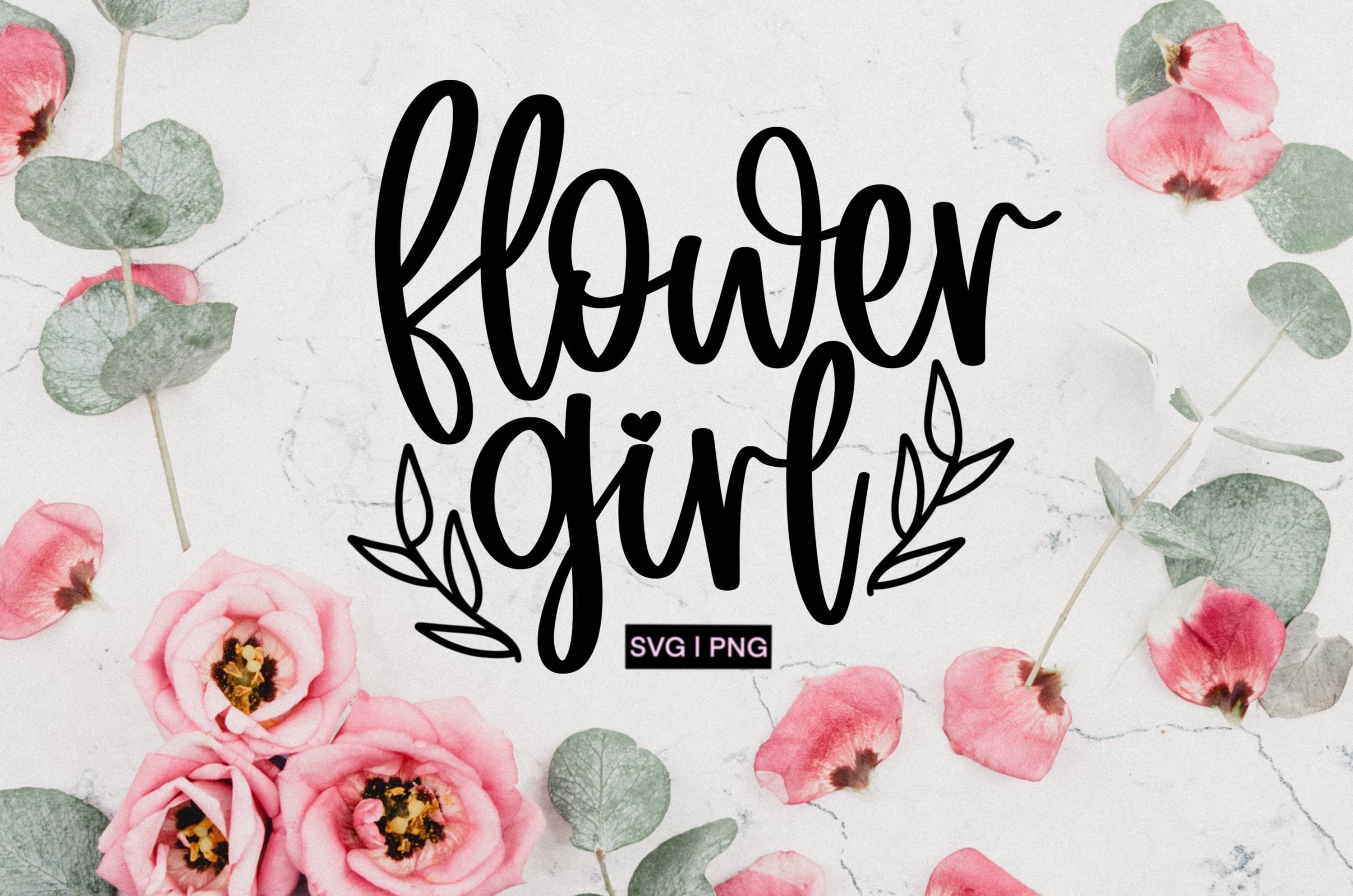 Flower Girl Svg Wedding Party Svg Bridal Party Svg Team | Etsy