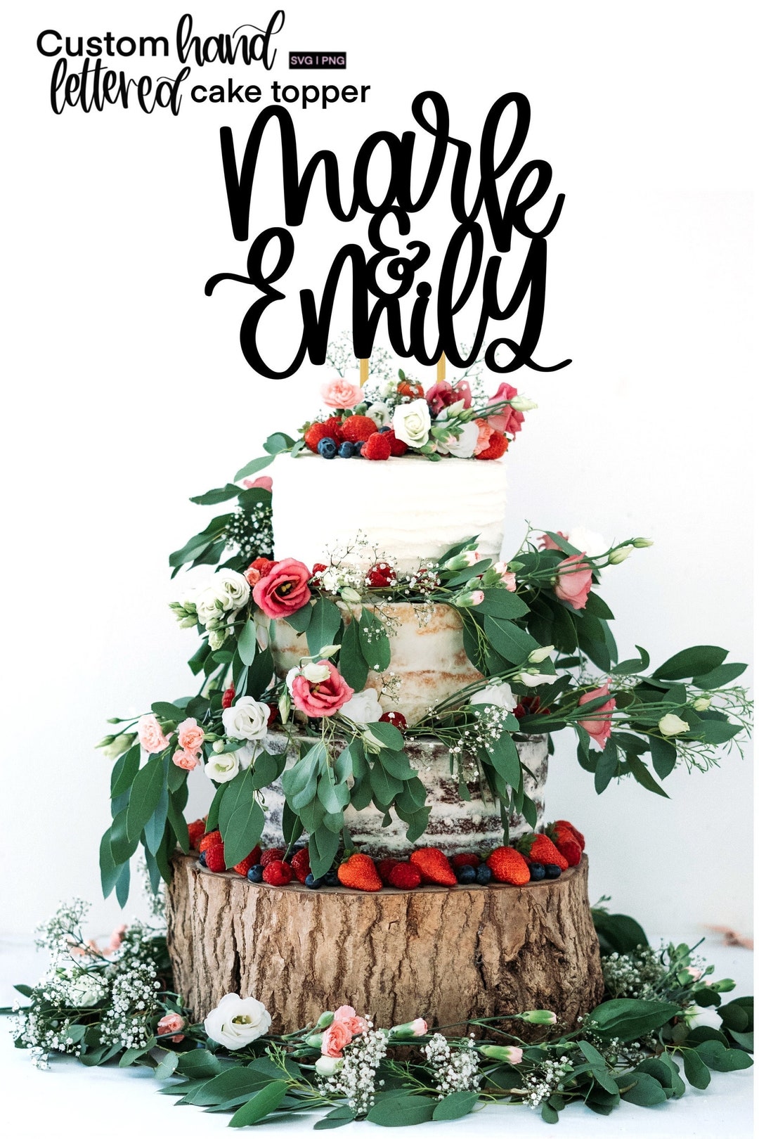 Custom Wedding Cake Topper Svg, Custom Couple Wedding Cake Topper Svg ...