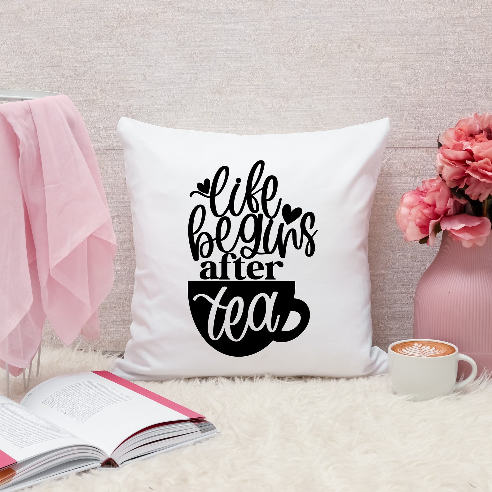 Life Begins After Tea Svg, Tea Lover Svg, Tea Cup Svg, Tea Quote Svg ...