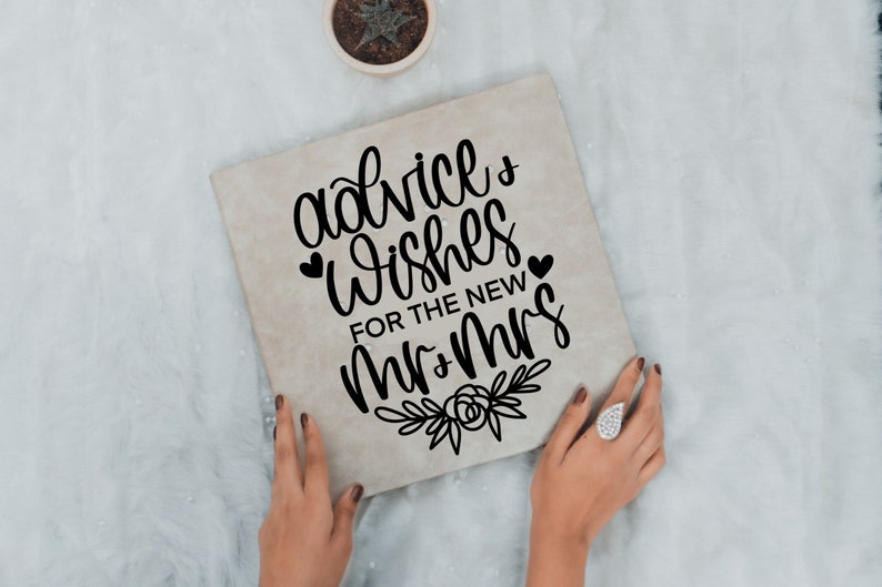 Advice and Wishes for the New Mr Mrs Svg Wedding Sign Svg - Etsy