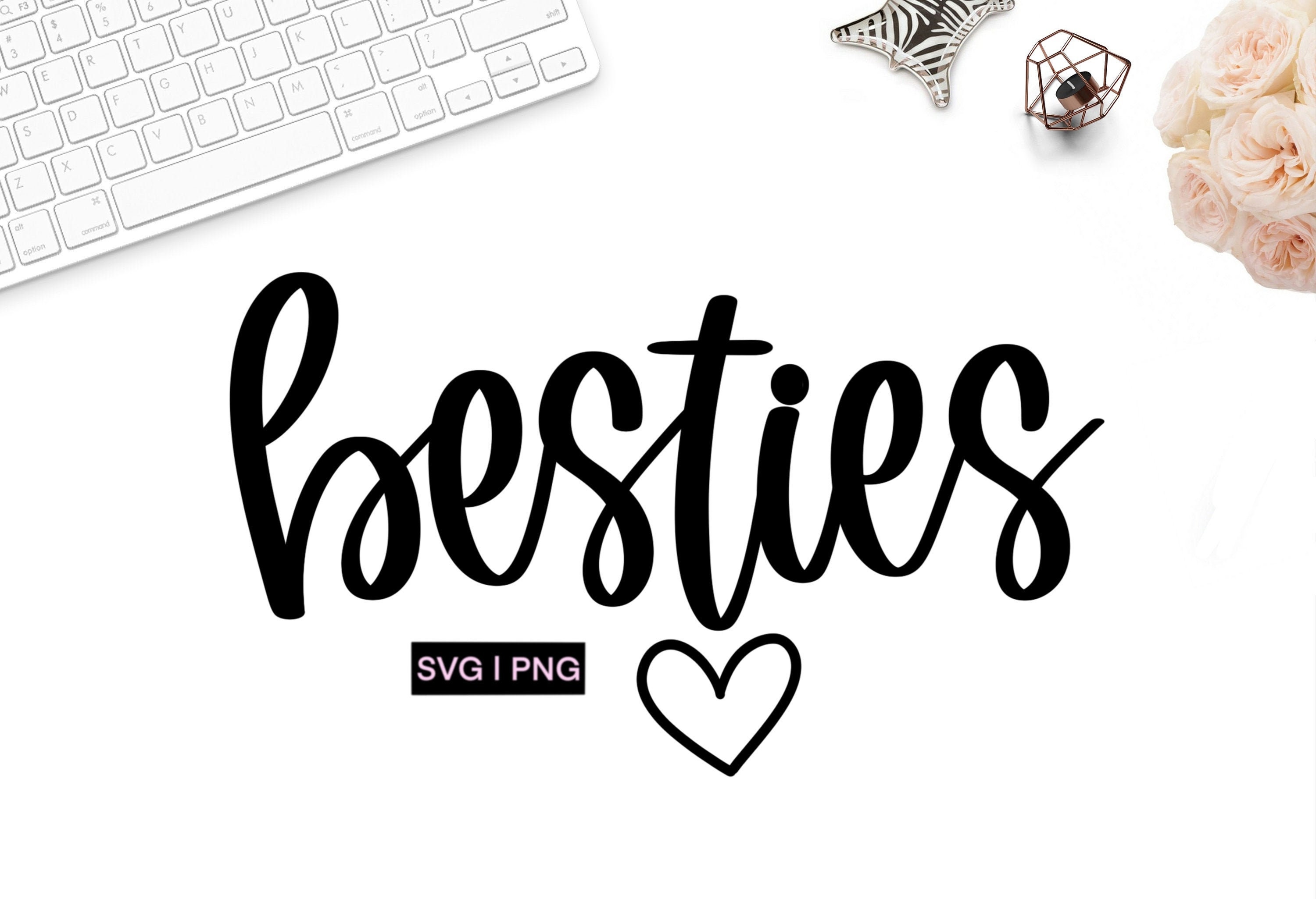 Besties Svg Bff Svg Best Friends Svg Friendship Svg Etsy Canada