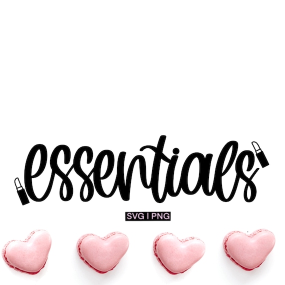 Essentials svg Kosmetiktasche svg Kosmetiktasche svg - Etsy