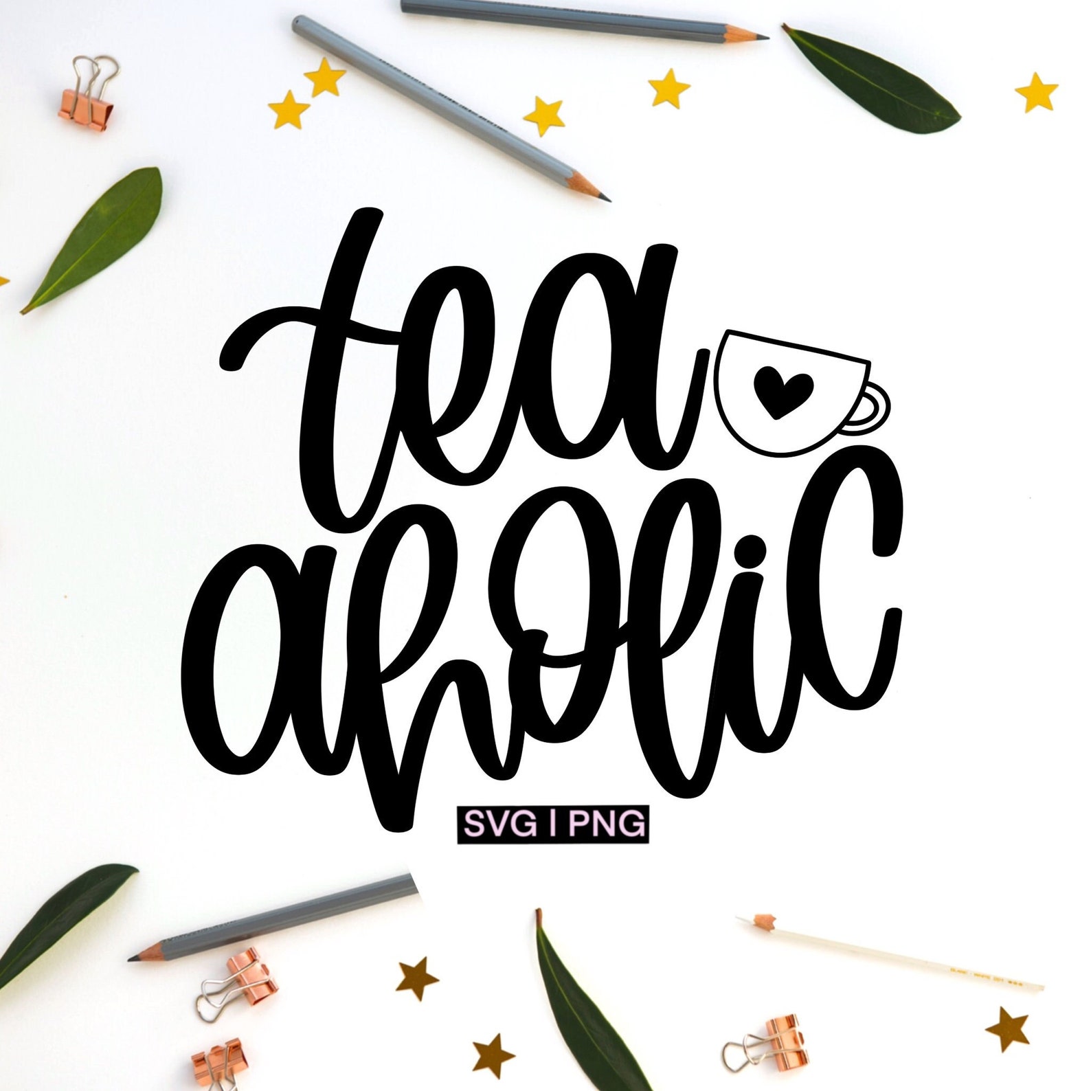 Tea Aholic Svg Tea Lover Svg Tea Obsessed Svg Tea Quote | Etsy
