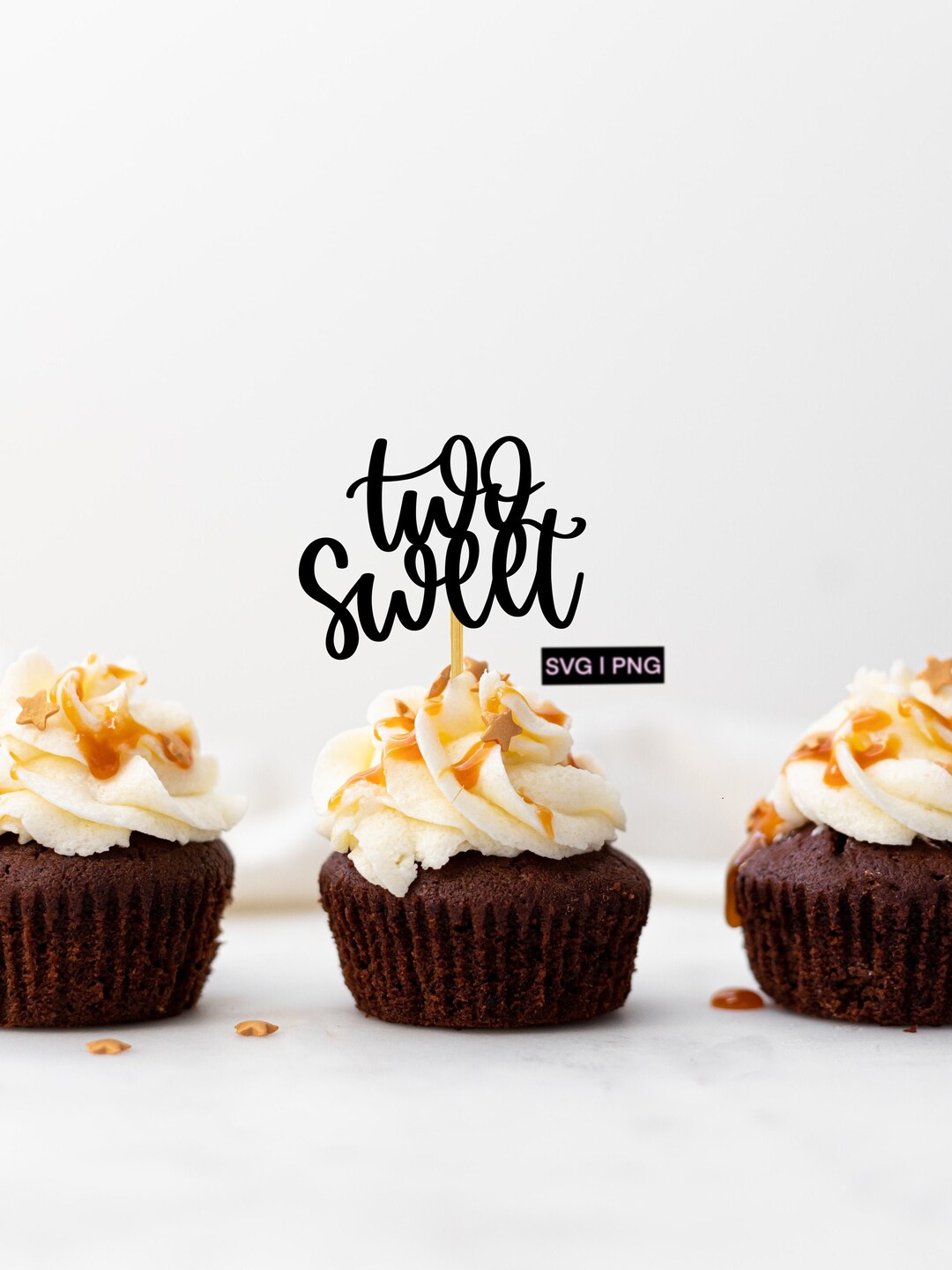 Two Sweet Cake Topper Svg, 2nd Birthday Cake Topper Svg, Two Year Old ...