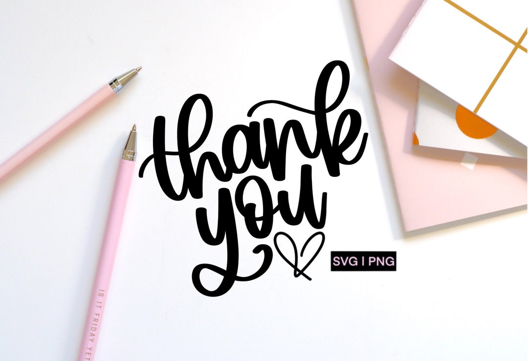 Thank You Svg, Small Business Svg, Hand Lettered Svg, Thank You Cut ...