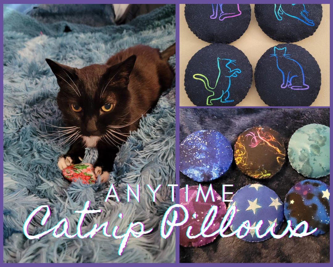 Catnip Pillows (12+ Designs & 2 Sizes) - Etsy