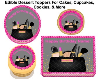 Makeup cake topper | Etsy