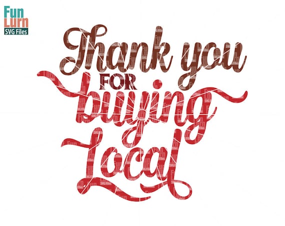 Thank You for Buying Local SVG Craft Fair Sign Market | Etsy