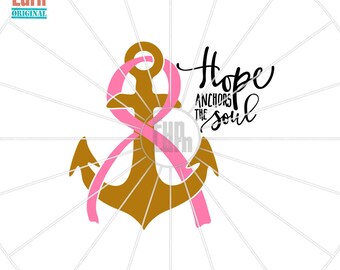 Hope Anchors the Soul Svg | Etsy