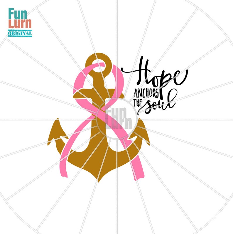 Breast Cancer SVG Breast Cancer Awareness Hope Anchorpink - Etsy