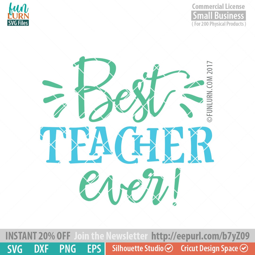 Best Teacher Ever Teacher Appreciation Thank You for - Etsy