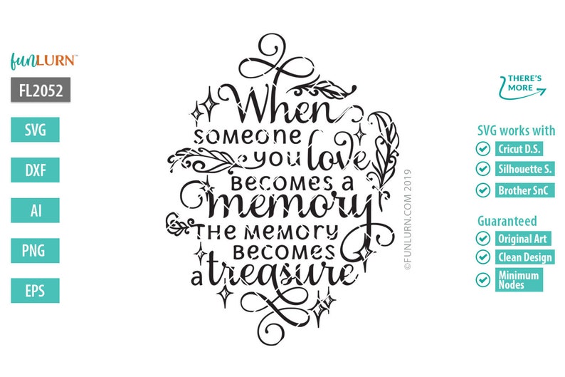 Memorial Ornament SVG, Memory Lantern Quote (digital File) - Etsy