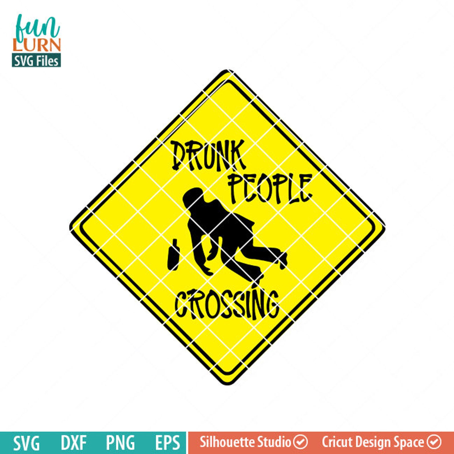 Drunk People Crossing, Caution, Alcohol, Beware Drunk People Crossing ...
