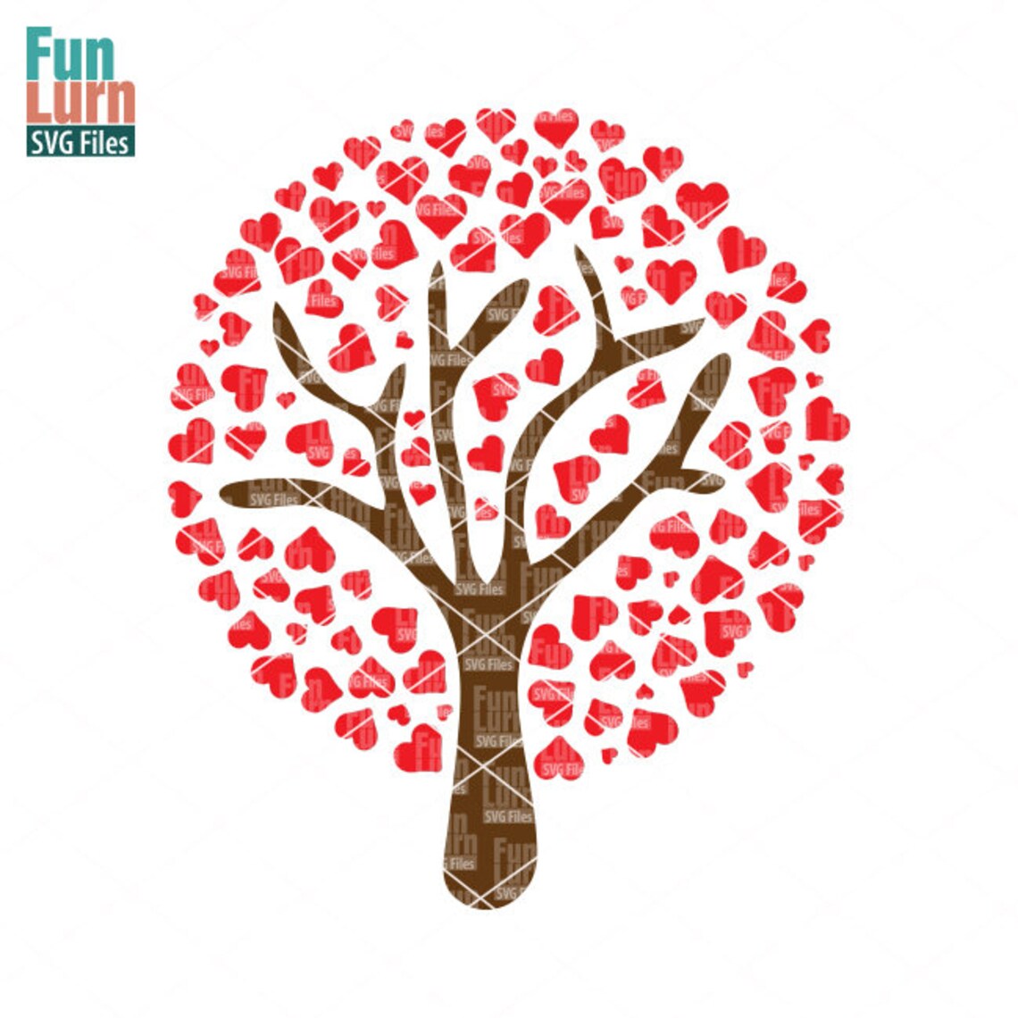 Wedding Tree SVG Wedding SVG Marriage Gift Present Circle - Etsy
