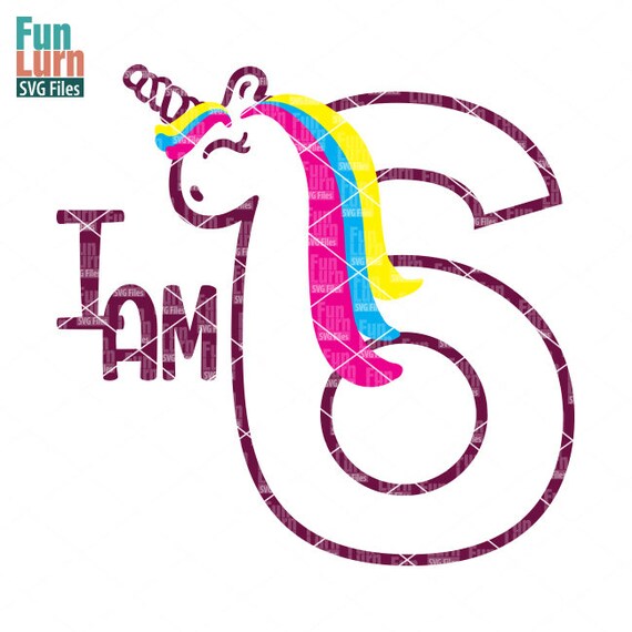 Digital Art & Collectibles Drawing & Illustration 6th Birthday Unicorn ...