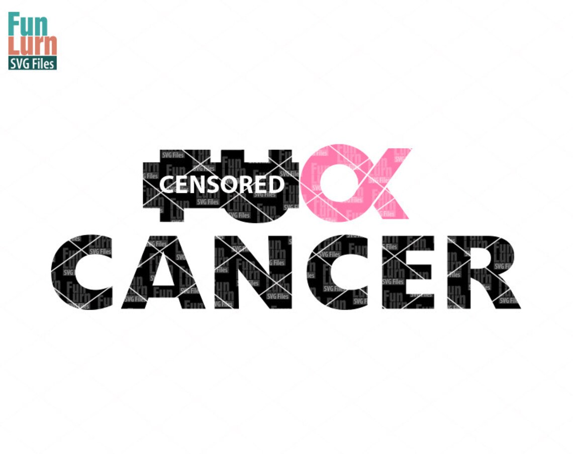 Fu Cancer SVG Breast Cancer Awareness Support Ribbon - Etsy UK