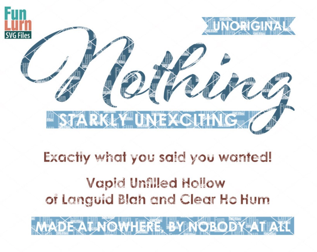 Nothing Gag Gift SVG, Jar of Nothing, Eactly What You Said You Wanted ...
