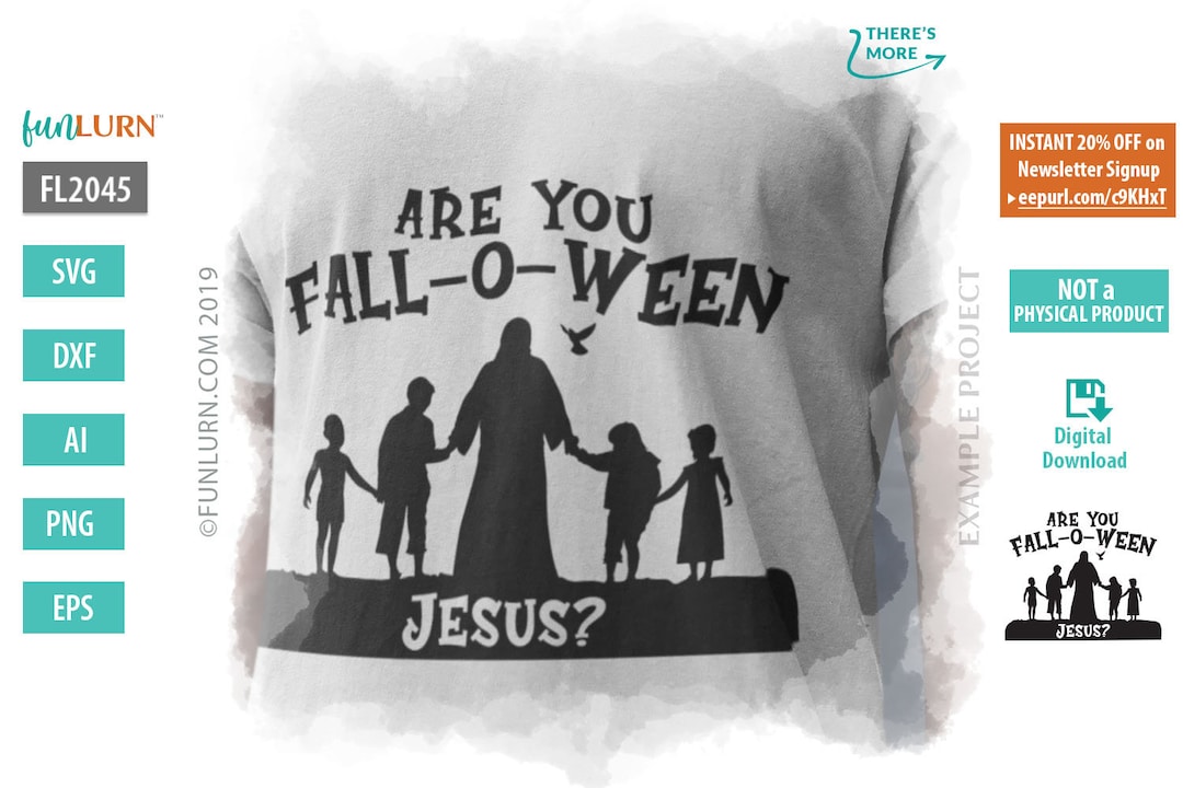 Falloween Jesus SVG, Christian Halloween Sign (digital Download) - Etsy